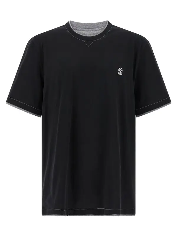 Brunello Cucinelli Double Layer T-shirt