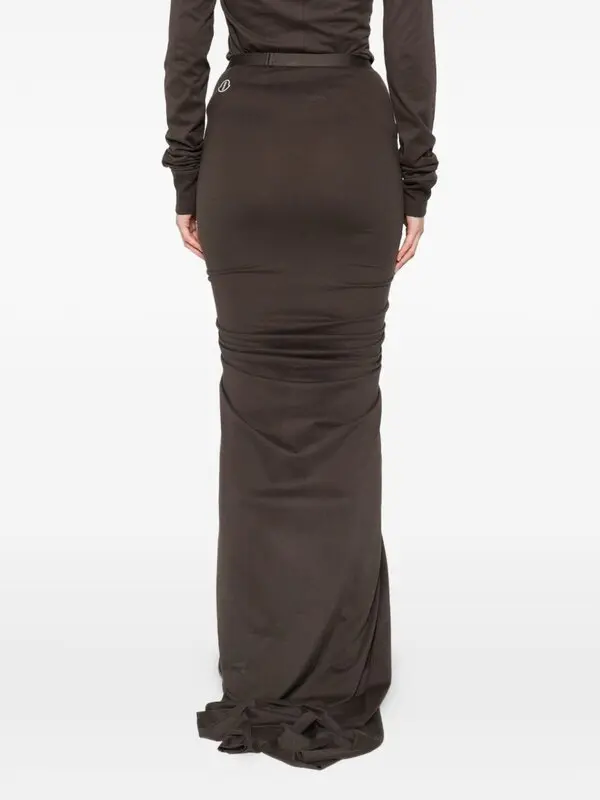 Moncler Rick Owens Cotton Long Skirt