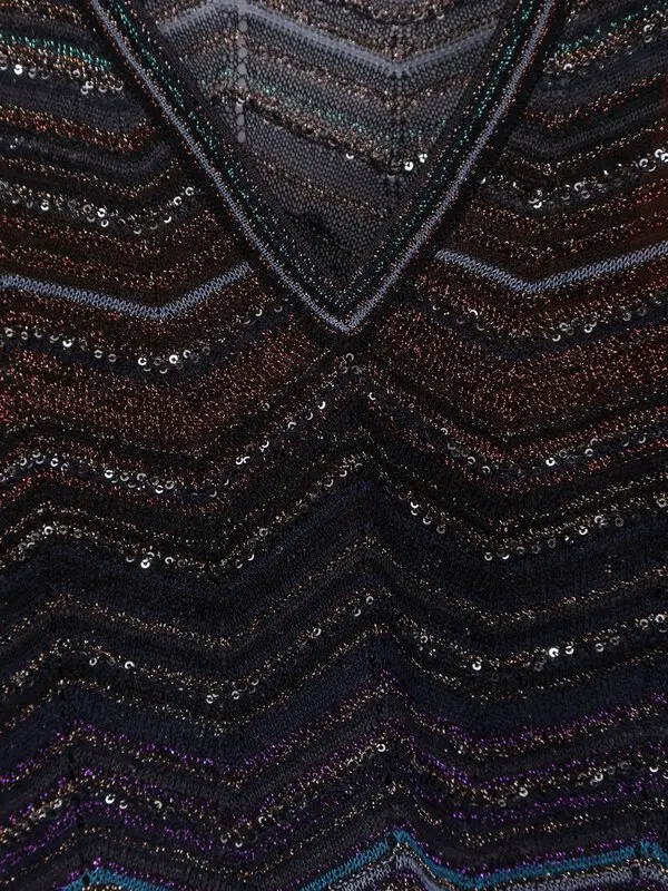 Missoni Multicolor Viscose And Metallic Fiber Sweater - Blue