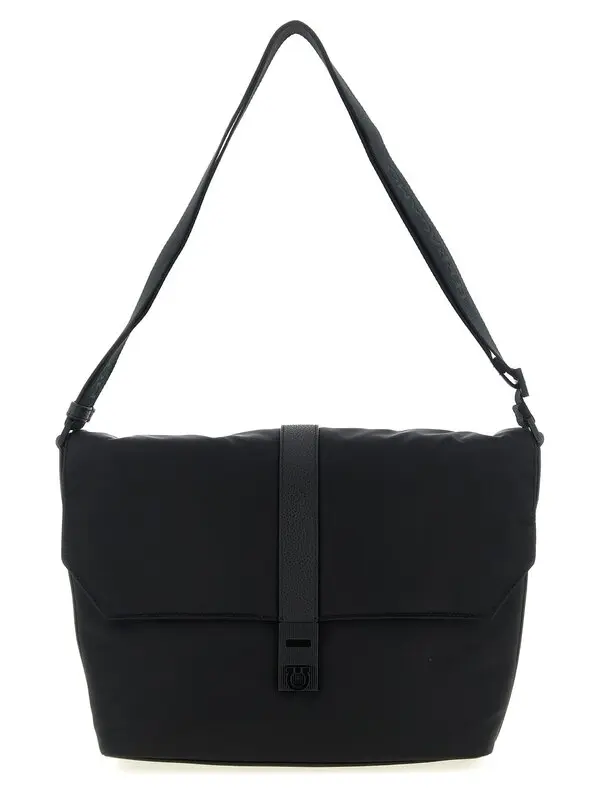 FERRAGAMO Twins Crossbody Bag - Black