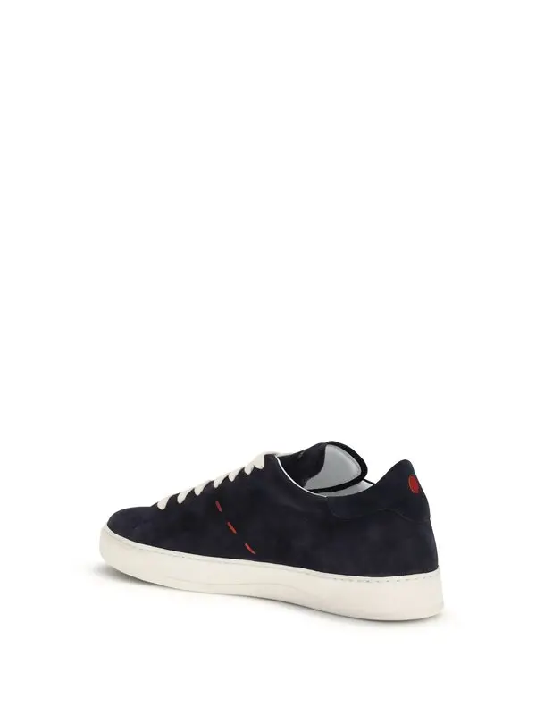 Kiton Suede Lace-up Sneakers - Blue