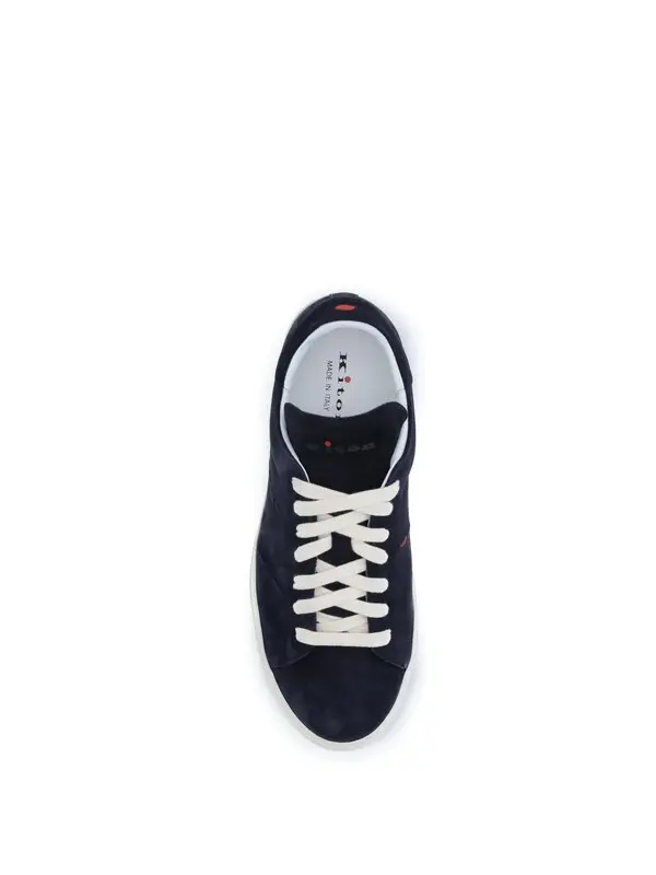Kiton Suede Lace-up Sneakers - Blue