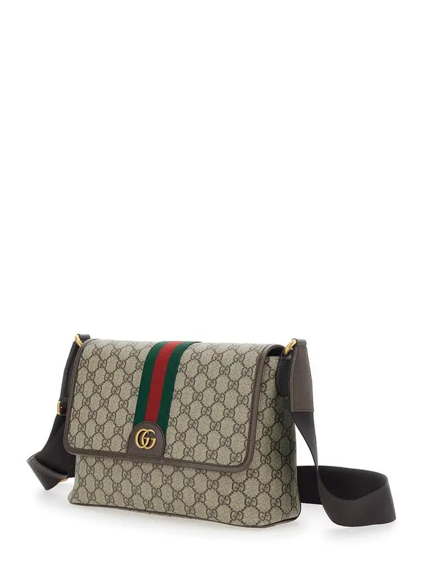 Gucci Ophidia Gg Canvas Crossbody Bag - Multicolor