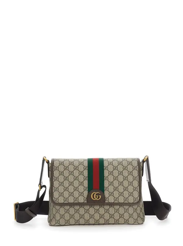 Gucci Ophidia Gg Canvas Crossbody Bag - Multicolor