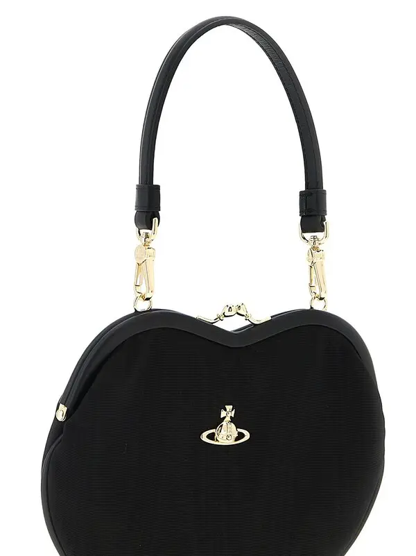 VIVIENNE WESTWOOD Belle Heart Frame Purse - Black