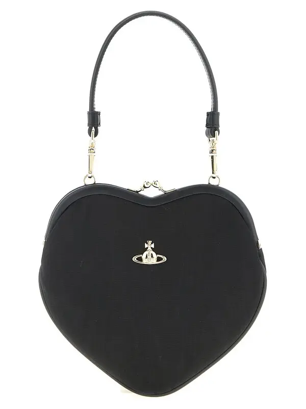 VIVIENNE WESTWOOD Belle Heart Frame Purse - Black