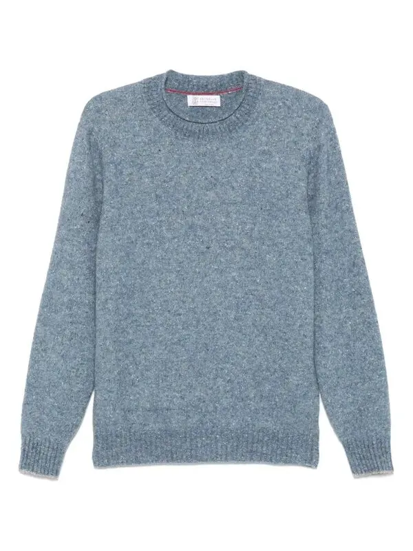Brunello Cucinelli Brushed Alpaca Crewneck Sweater - Multicolor