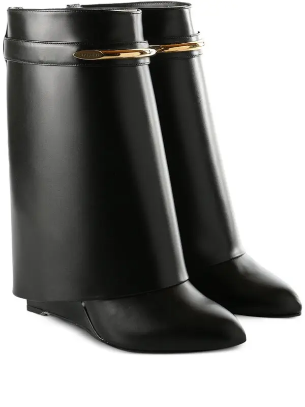 Givenchy Wedge Boots With Strap Detail - Multicolor