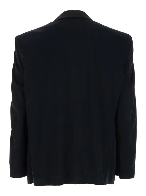 Balenciaga Single-breasted Jacket With Notched Lapel In Wool - Multicolor