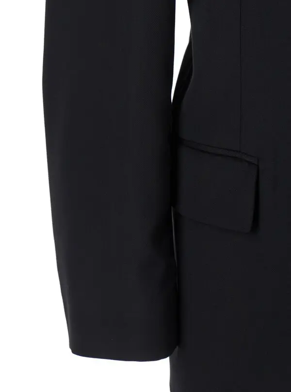 Balenciaga Single-breasted Jacket With Notched Lapel In Wool - Multicolor
