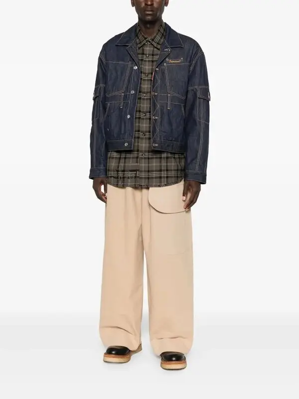 Dsquared2 Denim Jacket With Paneled Design
