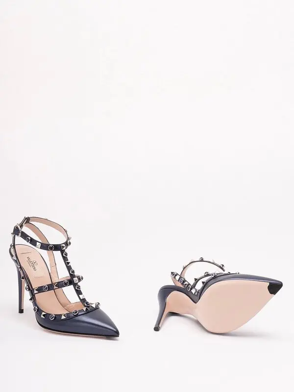 Valentino Garavani Rockstud Ankle Strap Pumps - Multicolor