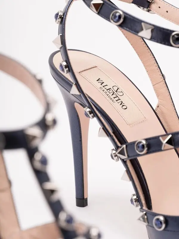 Valentino Garavani Rockstud Ankle Strap Pumps - Multicolor