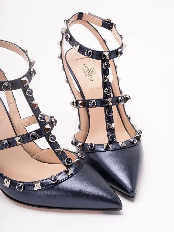Valentino Garavani Rockstud Ankle Strap Pumps - Multicolor