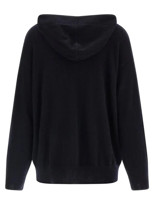 Max Mara Mxpcrusca Cashmere Zip-up Hooded Cardigan - Blue