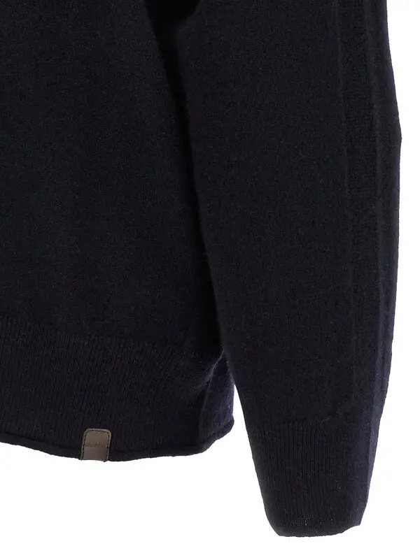 Max Mara Mxpcrusca Cashmere Zip-up Hooded Cardigan - Blue