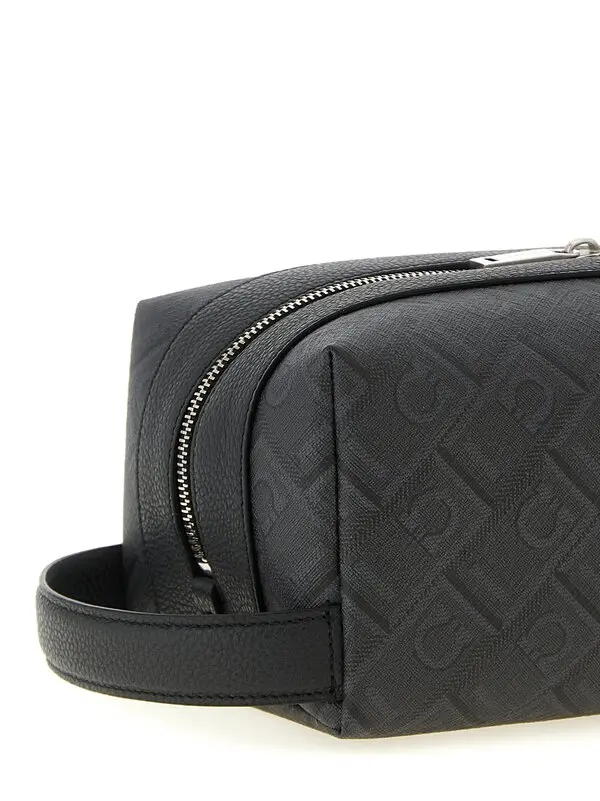 FERRAGAMO Monogram" Coated Fabric Dopp Kit