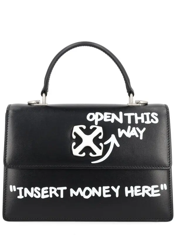 Off-White Jitney 1.4 Top Handle Bag - Black