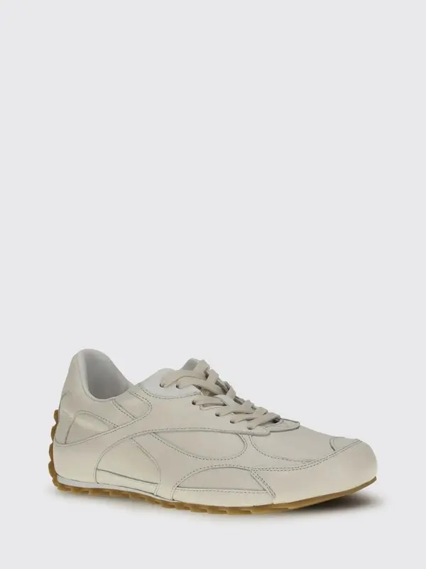 Bottega Veneta Leather Paneled Sneakers - White