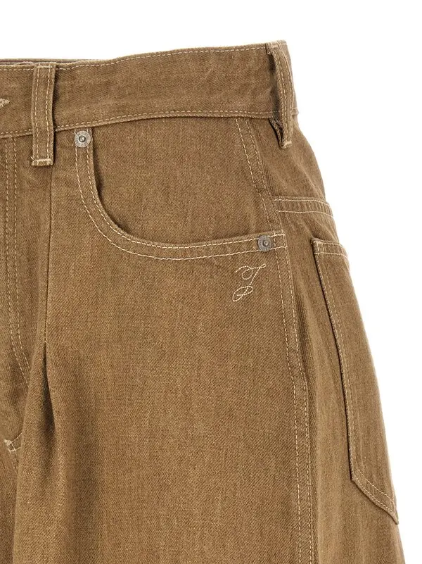 Jacquemus Le De-nîmes Ovalo Jeans - Cream
