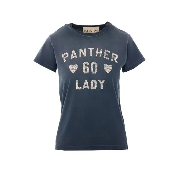 Valentino Garavani Panther Lady Printed T-shirt - Black