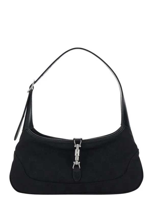Gucci Jackie Shoulder Bag With Front Closure In Gg Fabric - Multicolor