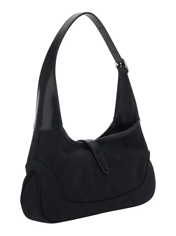 Gucci Jackie Shoulder Bag With Front Closure In Gg Fabric - Multicolor