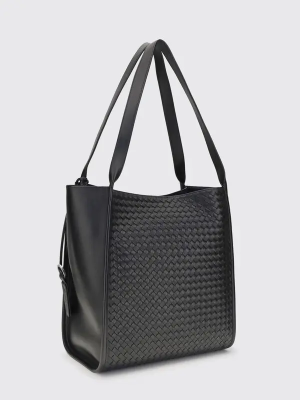 Bottega Veneta Woven Shoulder Bag - Black