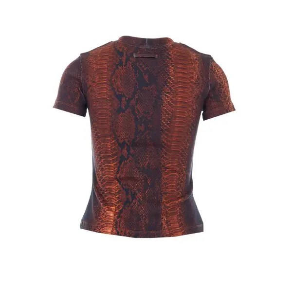 JEAN PAUL GAULTIER Python Print Short-sleeve T-shirt
