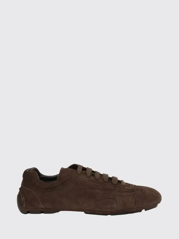 Prada Calf Leather Sneakers - Brown