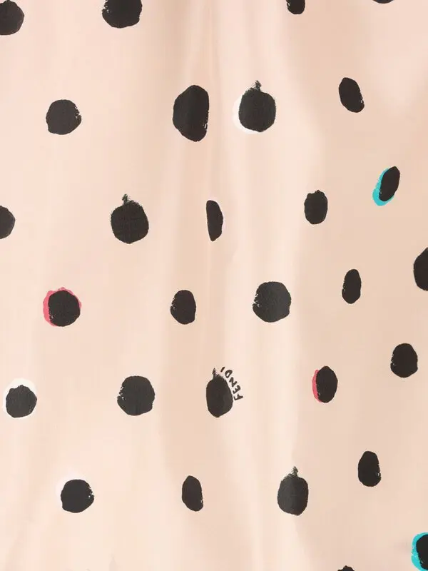 Fendi Silk Falena Dots Print Shirt - Multicolor