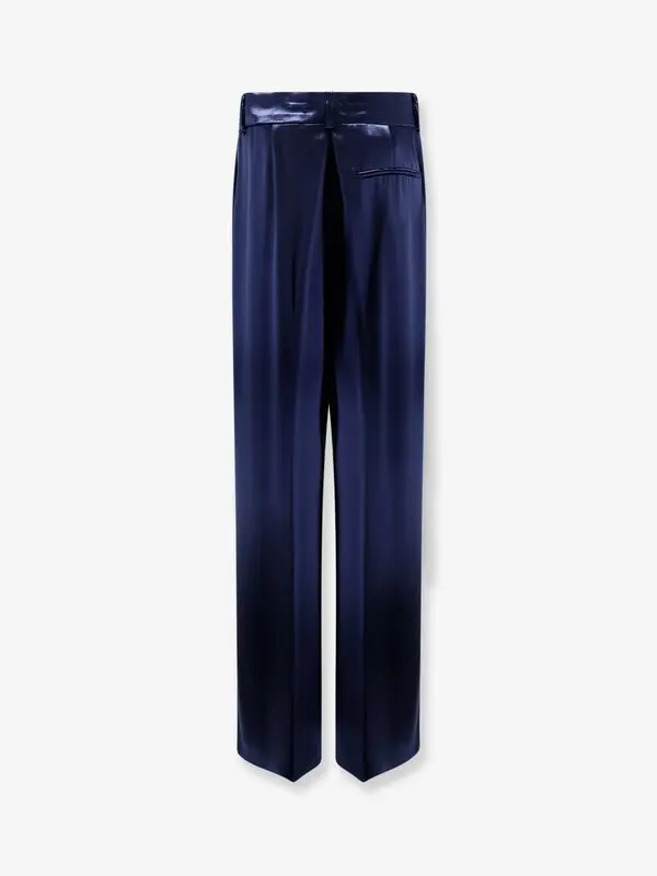Alberta Ferretti Wide Leg Satin Trousers