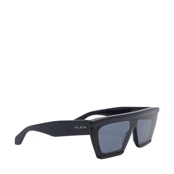 Alaïa Acetate Mask Sunglasses - Black