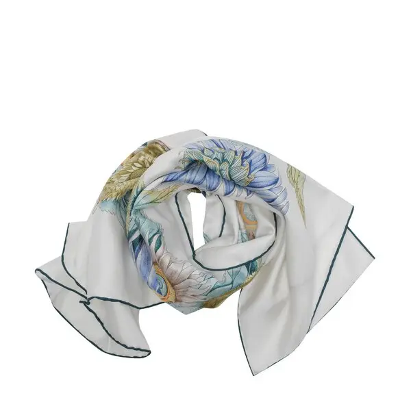 FERRAGAMO Girasoli Printed Silk Foulard