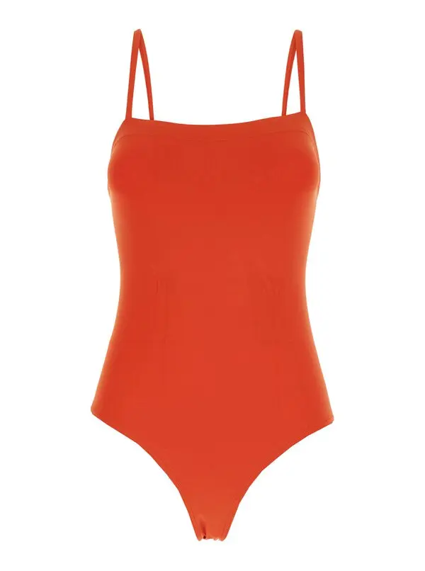 ERES Aquarelle Spaghetti Strap One-piece Swimsuit - Orange