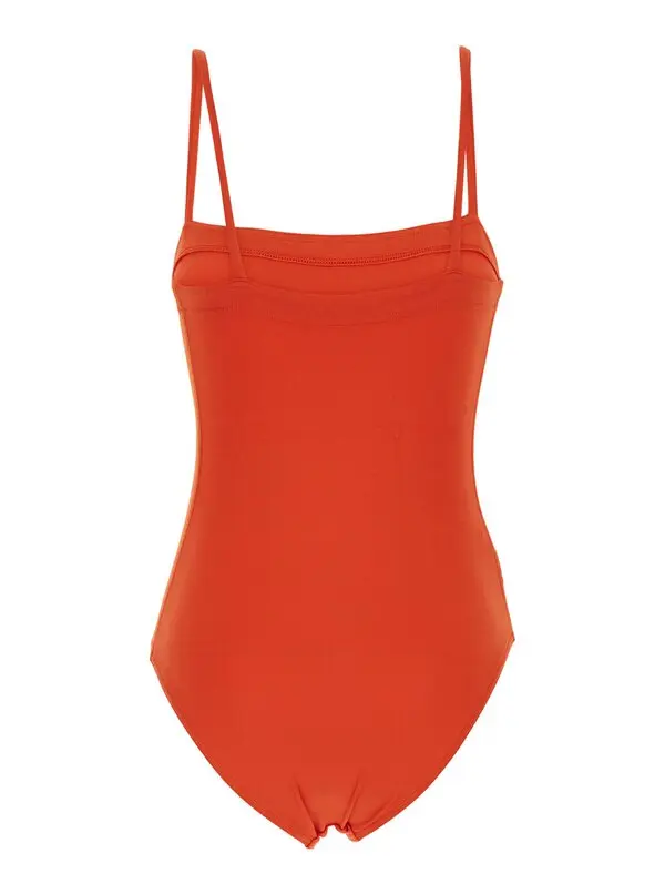 ERES Aquarelle Spaghetti Strap One-piece Swimsuit - Orange
