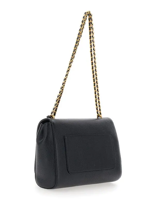 Mulberry Medium Lily" Shoulder Bag With Leather Plate - Multicolor
