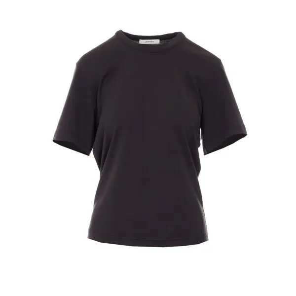LEMAIRE Ribbed Crew Neck Short Sleeve T-shirt - Black