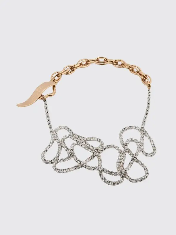Max Mara Embellished Chain Bracelet - Silver