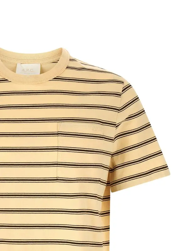 A.p.c. Striped T-shirt - Cream