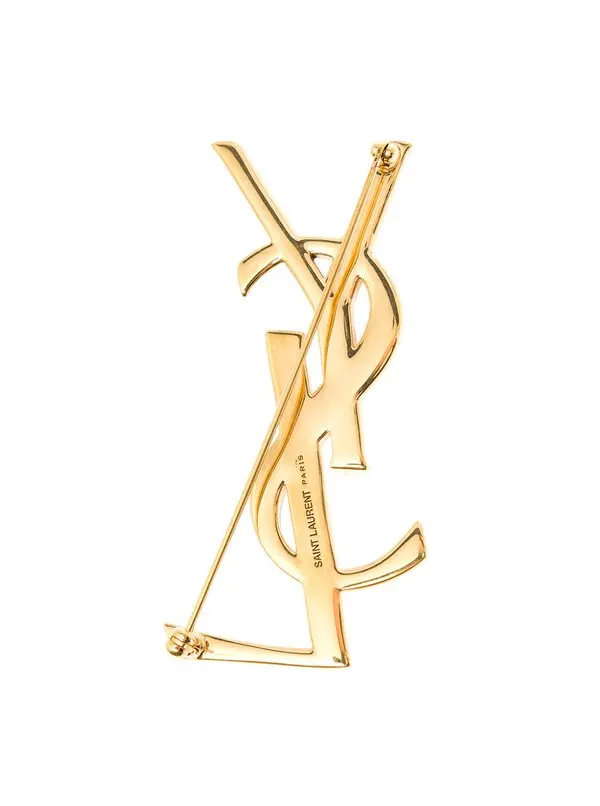 Saint Laurent Monogram Brooch