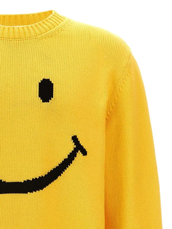 Moschino Smiley Intarsia Crewneck Sweater