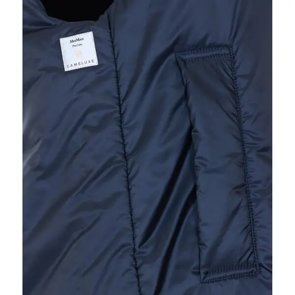 Max Mara Greengo Padded Canvas Vest - Blue