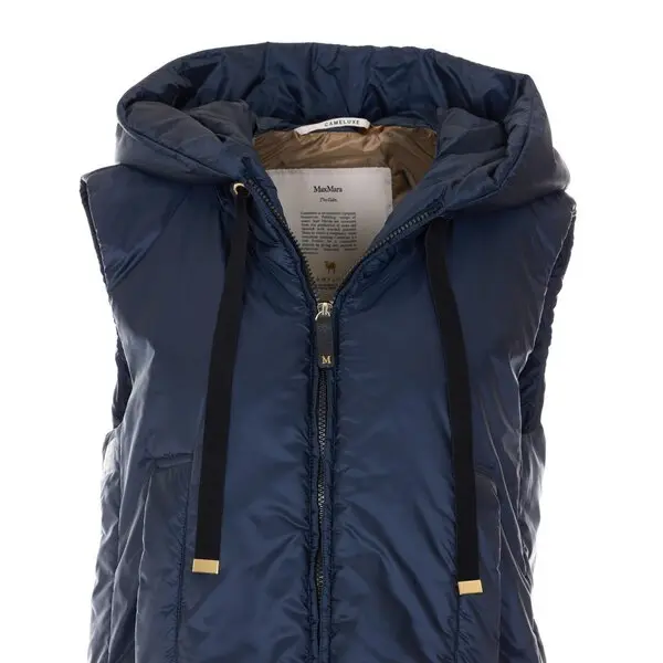 Max Mara Greengo Padded Canvas Vest - Blue