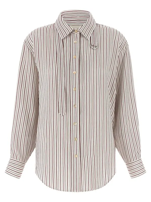 Isabel Marant Étoile Aurora Striped Viscose And Silk Blend Shirt