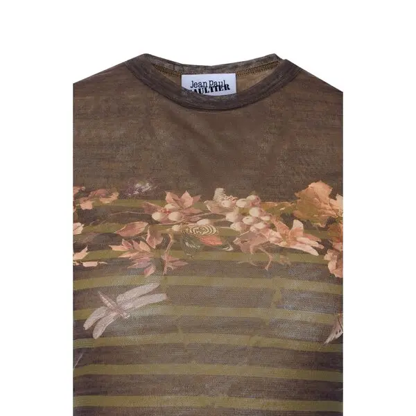 JEAN PAUL GAULTIER Floral Print Short Sleeve Dress