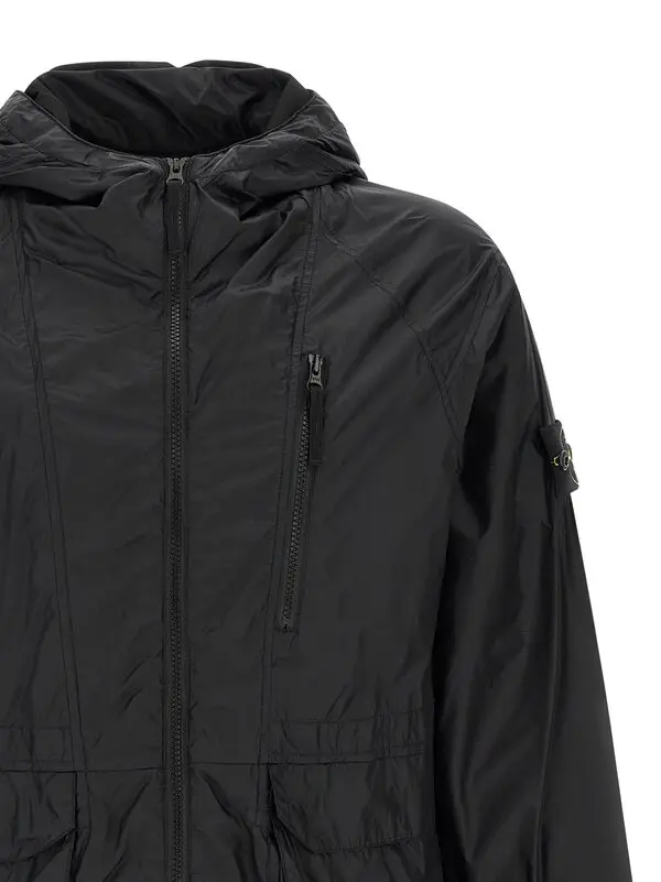 Stone Island 4100057 Cordura Ripstop Nylon Hooded Jacket - Blue