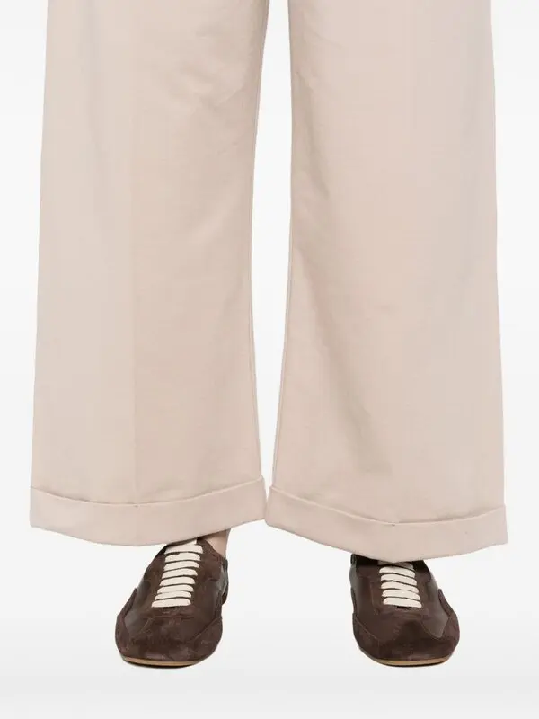 Brunello Cucinelli Beige Cotton Trousers