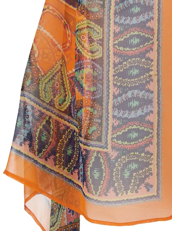 Etro Printed Gilet With Silk Details