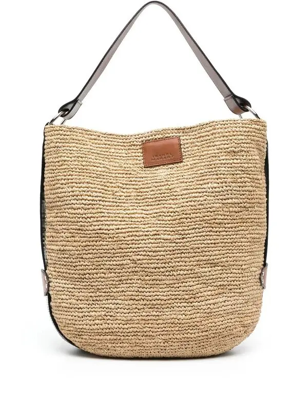 Isabel Marant Étoile Bayia Raffia Bucket Bag